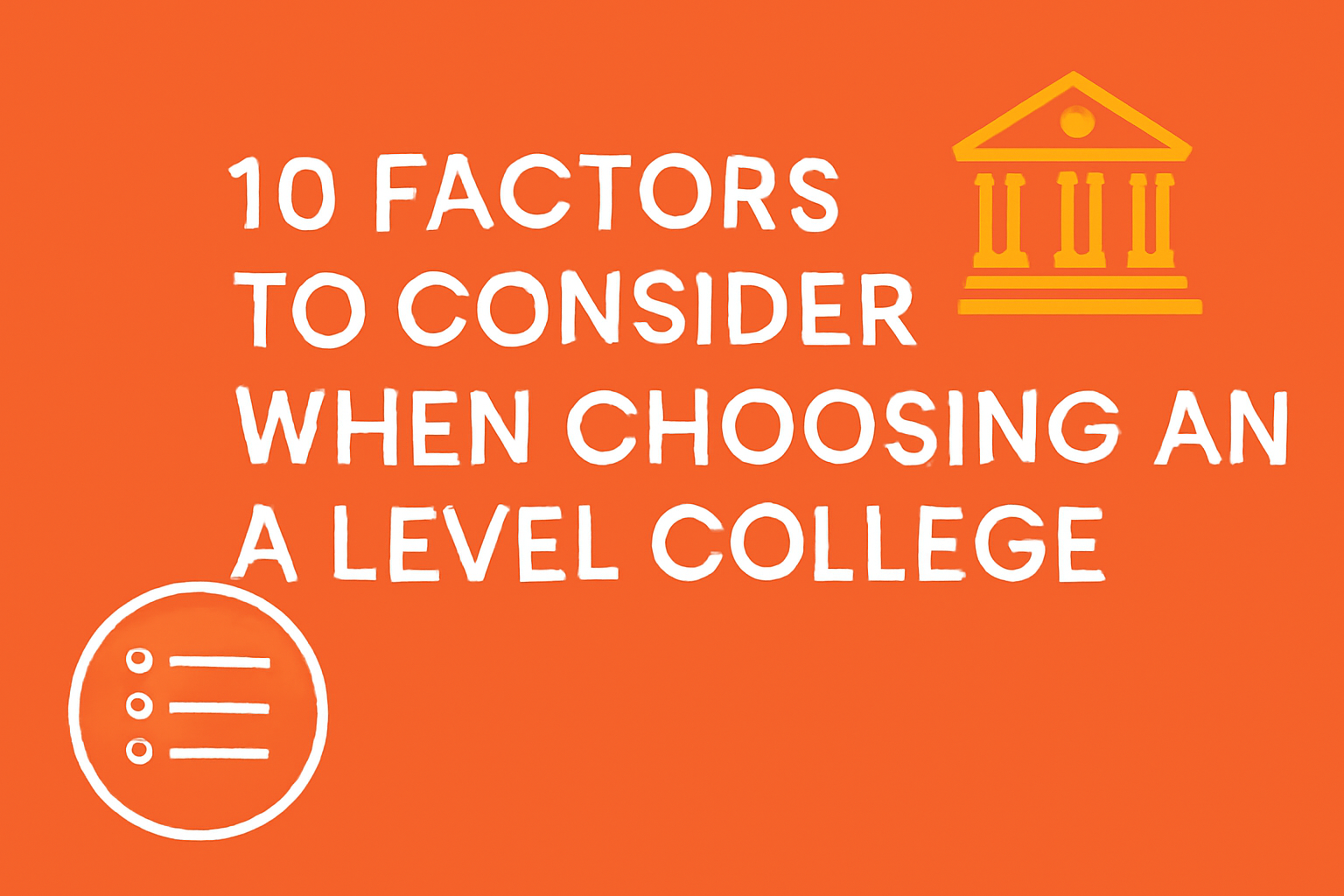 10 Factors to Consider When Choosing an A Level College: